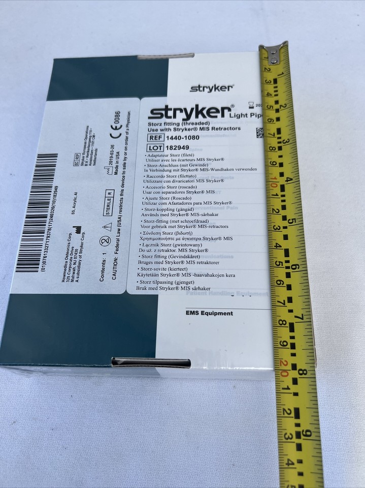 STRYKER ORTHOPAEDICS LIGHT PIPE Storm Fitting (threaded) 2024-03-26 | eBay