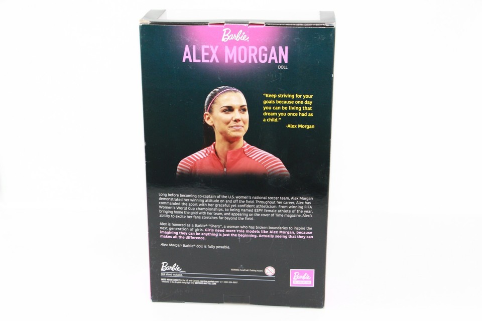 MATTEL Barbie Signature Collection Alex Morgan Doll GHT49 Soccer Player ...
