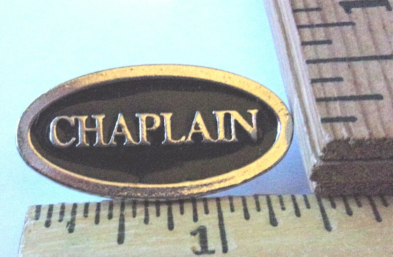 CHAPLAIN pin motorcycle preacher CMA collectible biker vest hat pinback ...