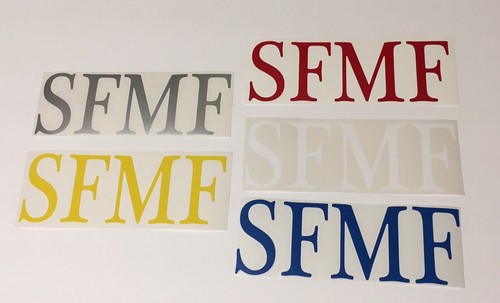 Silver SFMF Marine Corps USMC Vinyl Sticker Car Truck Window Decal USA ...