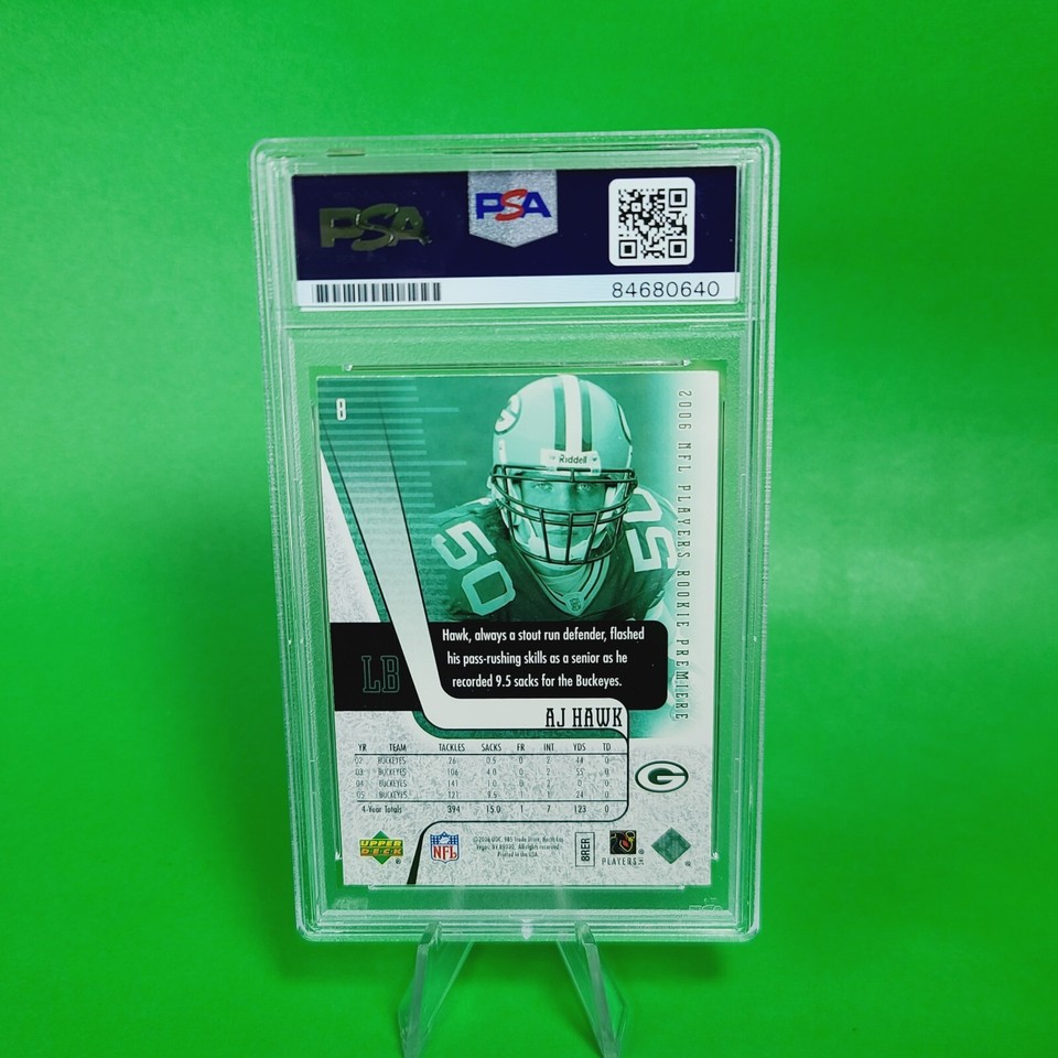 AJ Hawk ROOKIE Packers Autograph Signed Card PSA DNA Authentic #11 | eBay