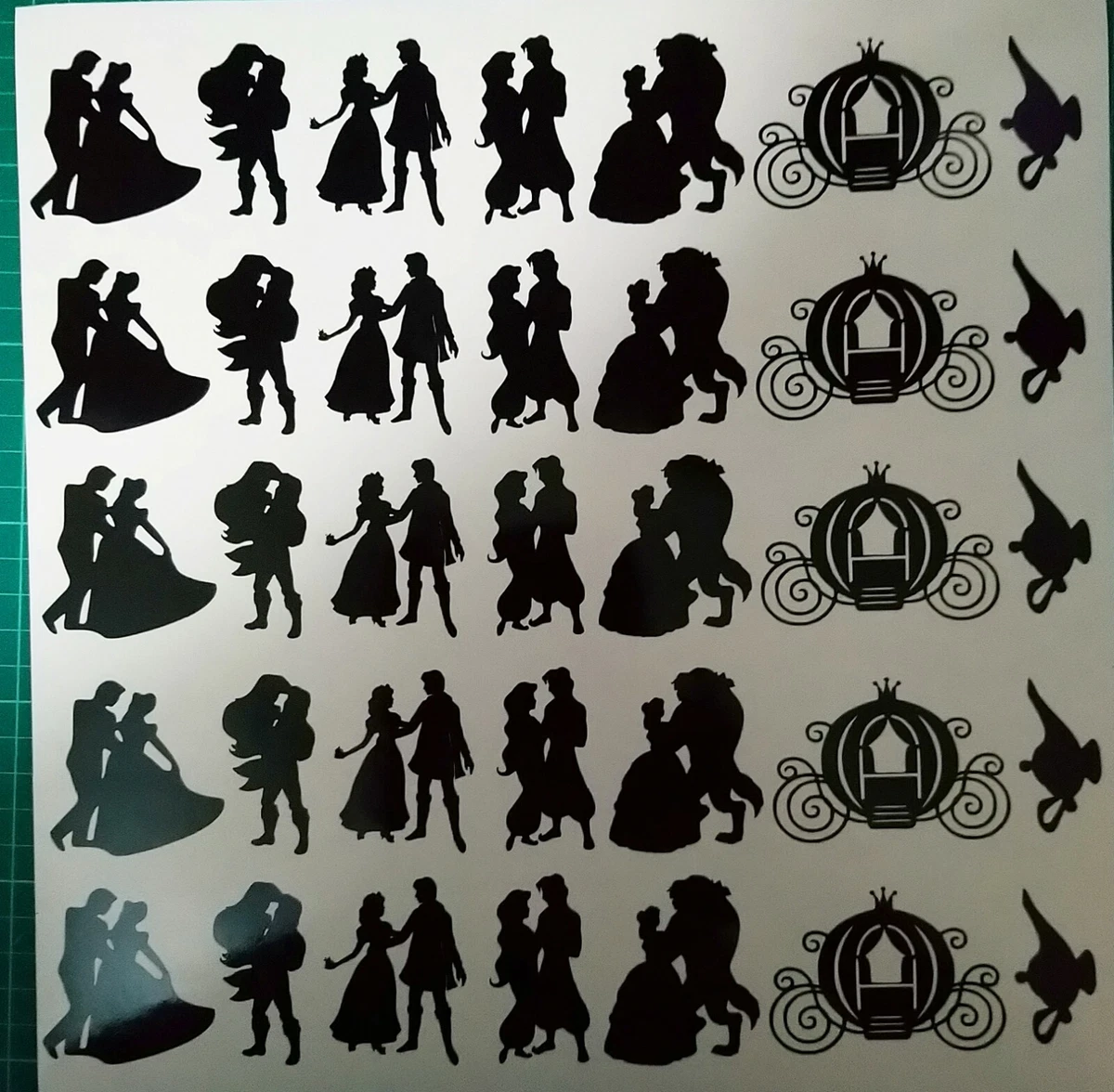 Disney Prince And Princess Silhouette