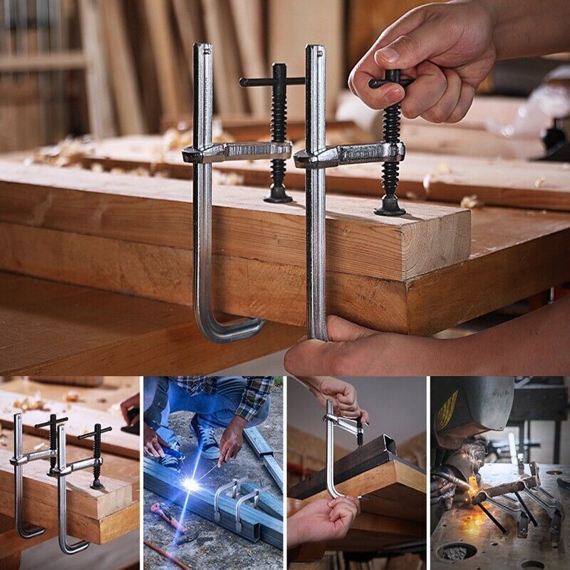 Jorgensen 6-Inch Bar Clamp Set Drop Forged Steel Bar Woodworking Clamps ...