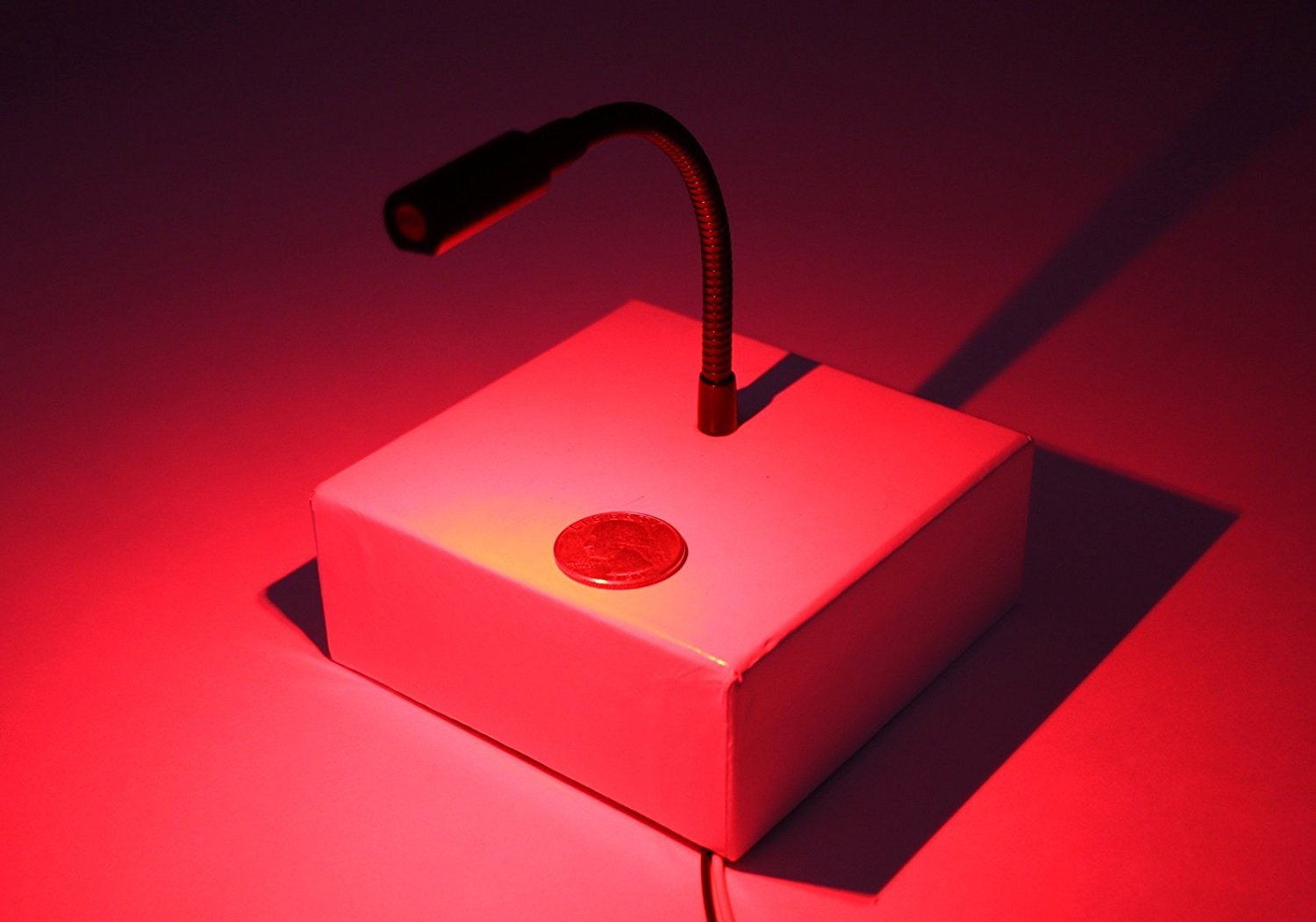 PilotLights Mini Gooseneck Panel Light, Map Light, Post Light-240mm-Red ...