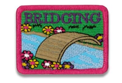 Girl Cub BRIDGING Ceremony Fun Patches Crests Badges GUIDES SCOUT ...
