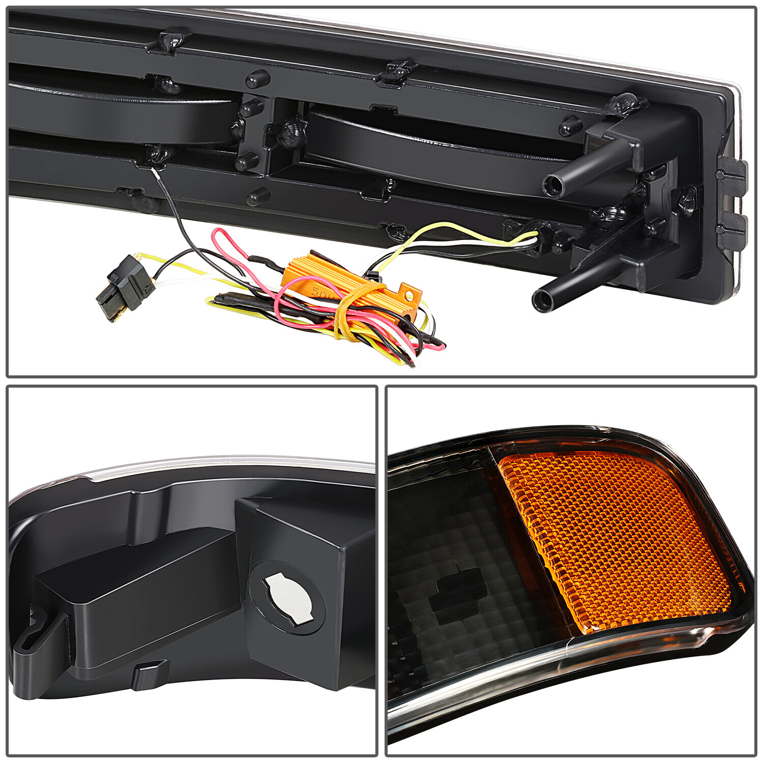 [Switchback E-LED DRL Turn Signal]For 03-23 Express Savana 1500-3500 ...