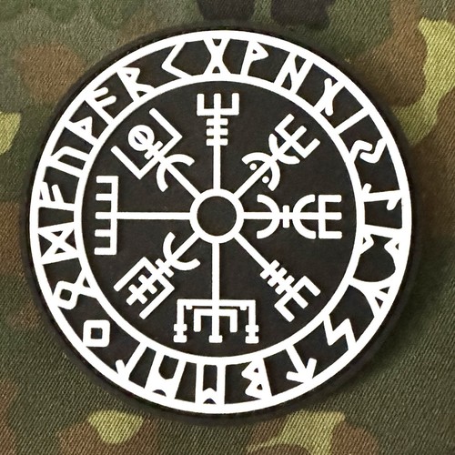 VIKING VEGVISIR PVC Morale Patch Hook Back LUMINOUS GLOW ICELAND ...