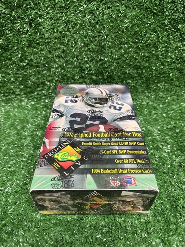 1994 Classic Pro Line Live Football Sealed Box 36 Packs Guaranteed ...