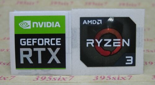 NVIDIA GEFORCE RTX STICKER + AMD RYZEN 3 5 7 PRO 4000 Series STICKER | eBay