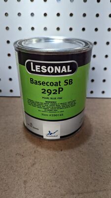 Lesonal Basecoat SB #292P Pearl Blue Fine 1 Quart Liter Unopened Old Stock | eBay