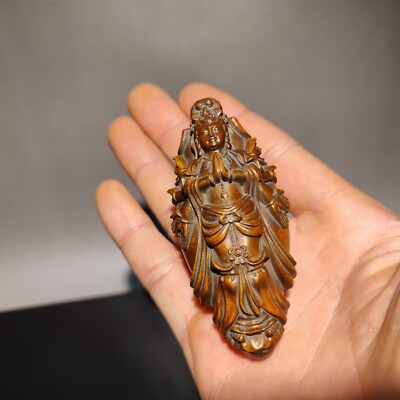 Chinese Wood Carving Deep Relief statue kwan yin Thousand-hand ...