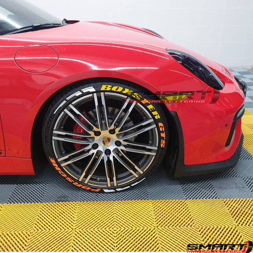 Tire Car Letter Stickers Permanent Custom White Text Decal Wheel ...