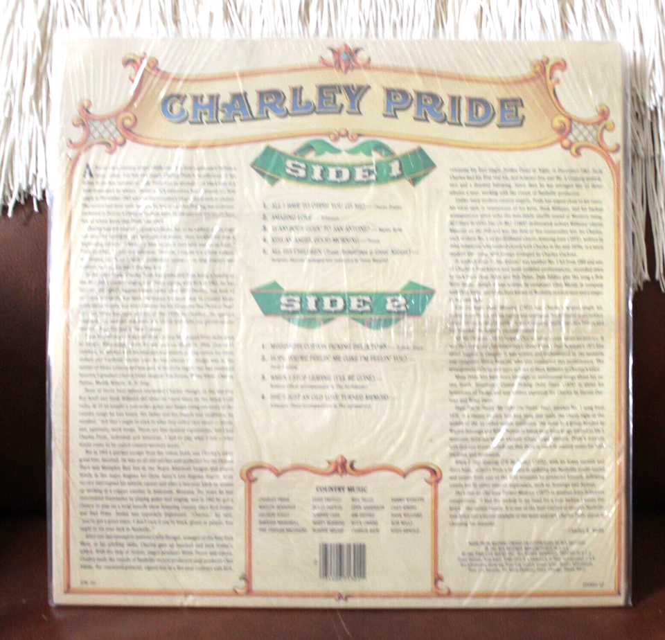 Charlie Pride 1981 Time Life Country Music LP STW101 SEALED! | eBay