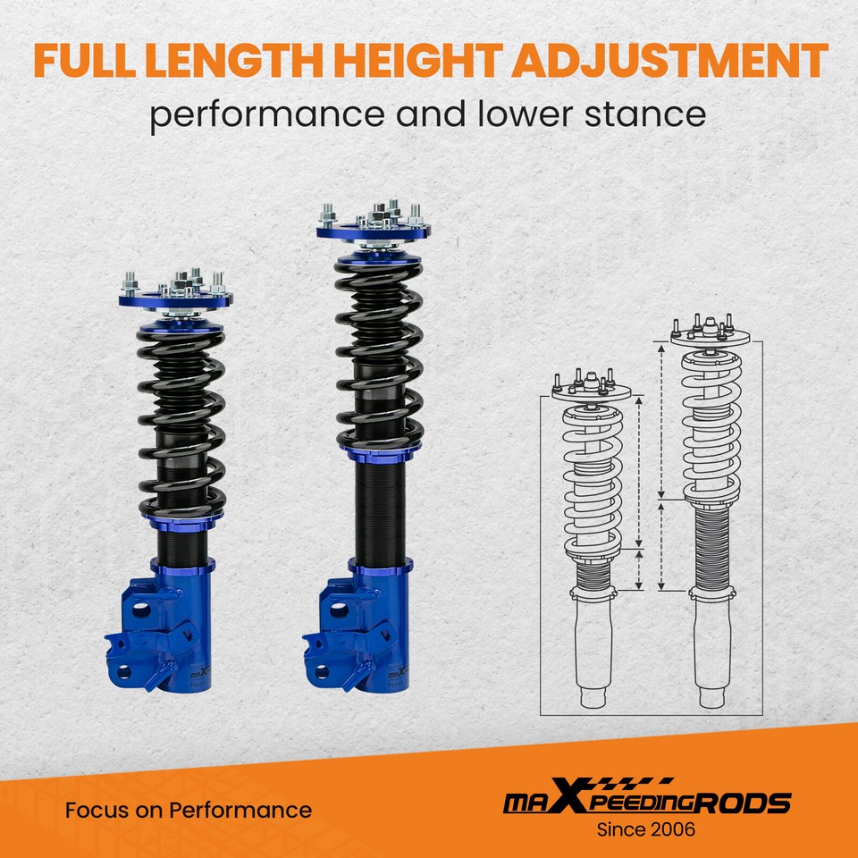 Adjustable Coilover Struts Shocks Kit For Honda Civic EX LX Sedan 2006 ...