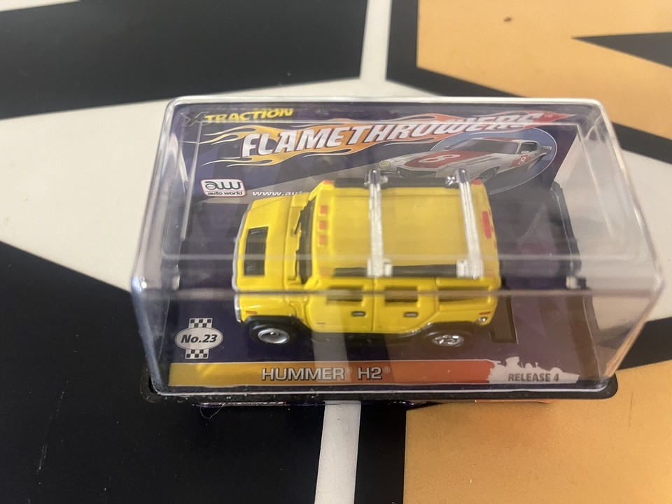 Rare NOS Autoworld Yellow Hummer H2 HO Xtraction Slot Car Runon AFX | eBay
