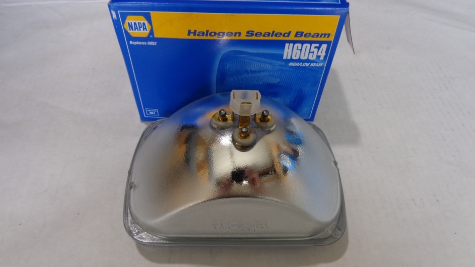 NAPA H6054 Halogen Headlight Bulb Headlamp NAPA H6054-N Rectangular ...