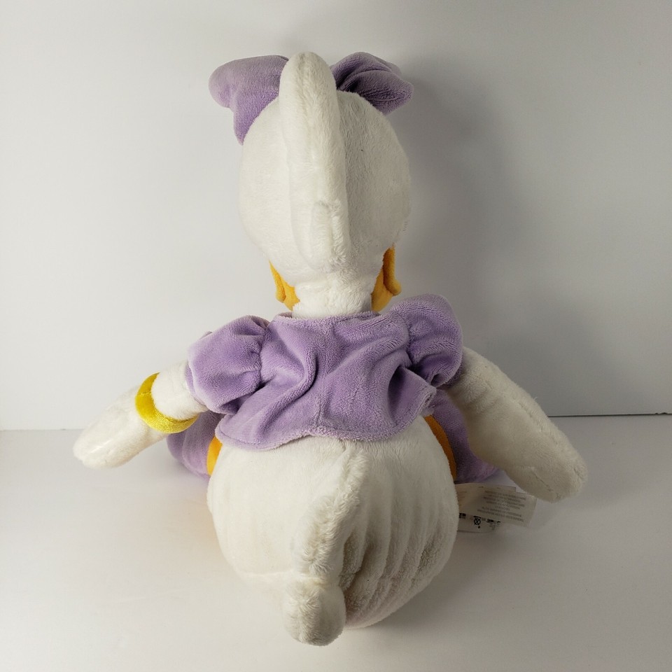 Disney Daisy Duck Plush Stuffed Animal Plush Toy COLLECTIBLE Purple Bow ...