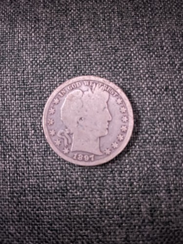1897 Barber Half Dollar Silver 50C Coin Circulated | eBay