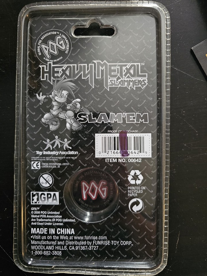 New Unopened 1 Heavy Metal Slammers Slam'em POG NIB By Funrise Random ...