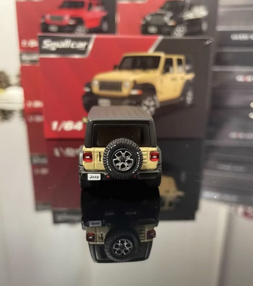 Smallcar 1/64 Scale Jeep Wrangler Yellow Diecast Car Model Collection ...