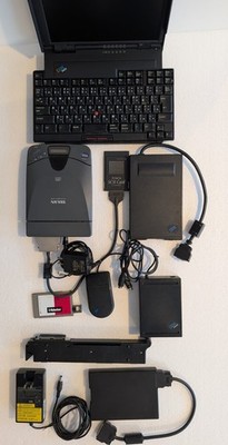 Vintage IBM ThinkPad 701C laptop w Butterfly Keyboard and many ...