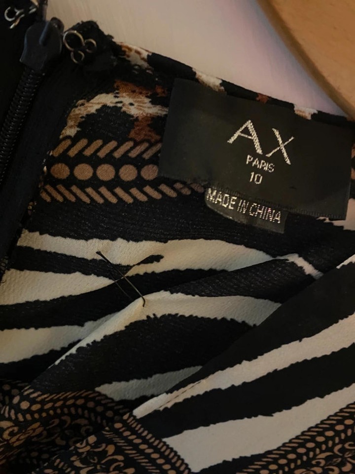 Animal leopard zebra print floaty wrap style dress | eBay UK