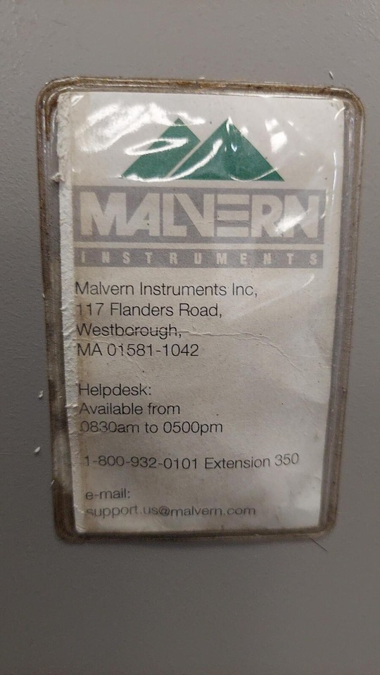 Malvern Mastersizer Laser Diffraction Particle Size Analyzer MAM2460 | eBay