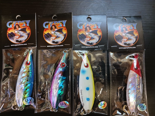 Lot of 4-Gypsy Lures Jigging Spoons 100g 4 different colors 4oz Grouper ...