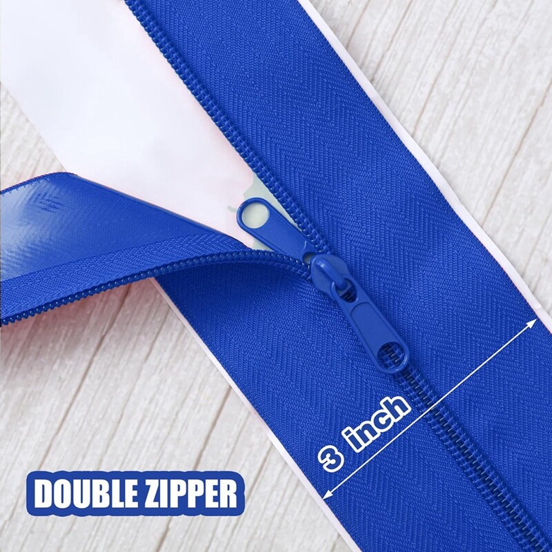 4 Roll Zipper Dust Barrier 7ft X 3inch Door Dustproof Zipper ...