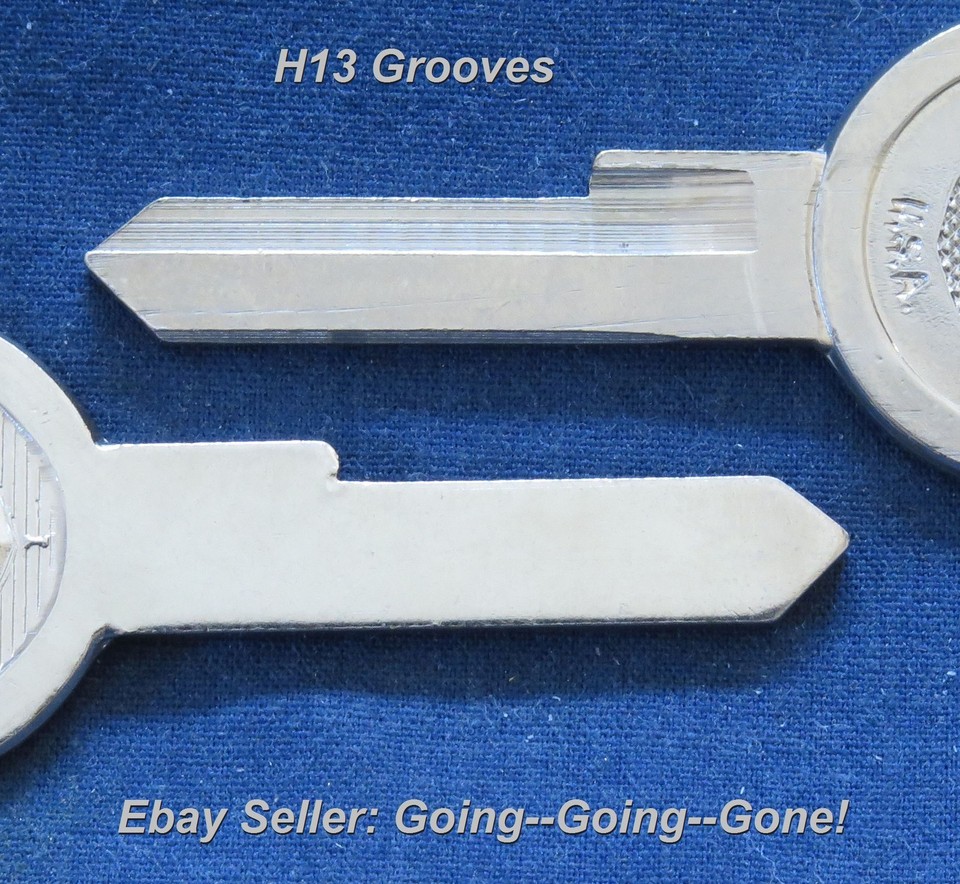 SET OEM KEY BLANKS FORD LINCOLN MERCURY EDSEL 1952-1954 NOS + CUSTOM ...