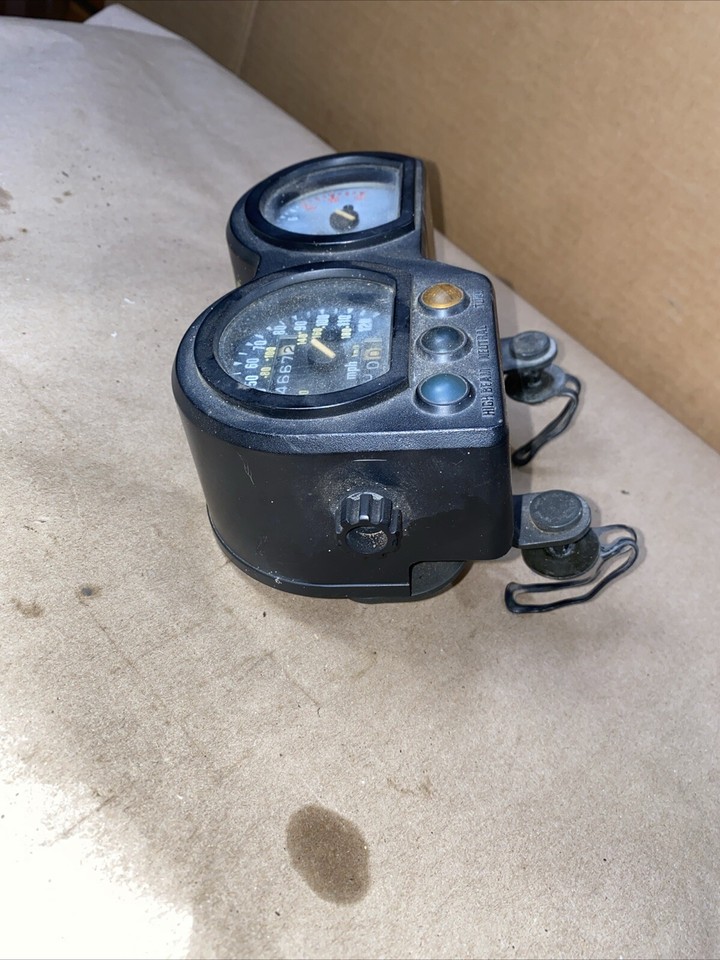 1990 SUZUKI DR 650 SPEEDOMETER CLUSTER TACHOMETER GAUGES OEM 34120 ...