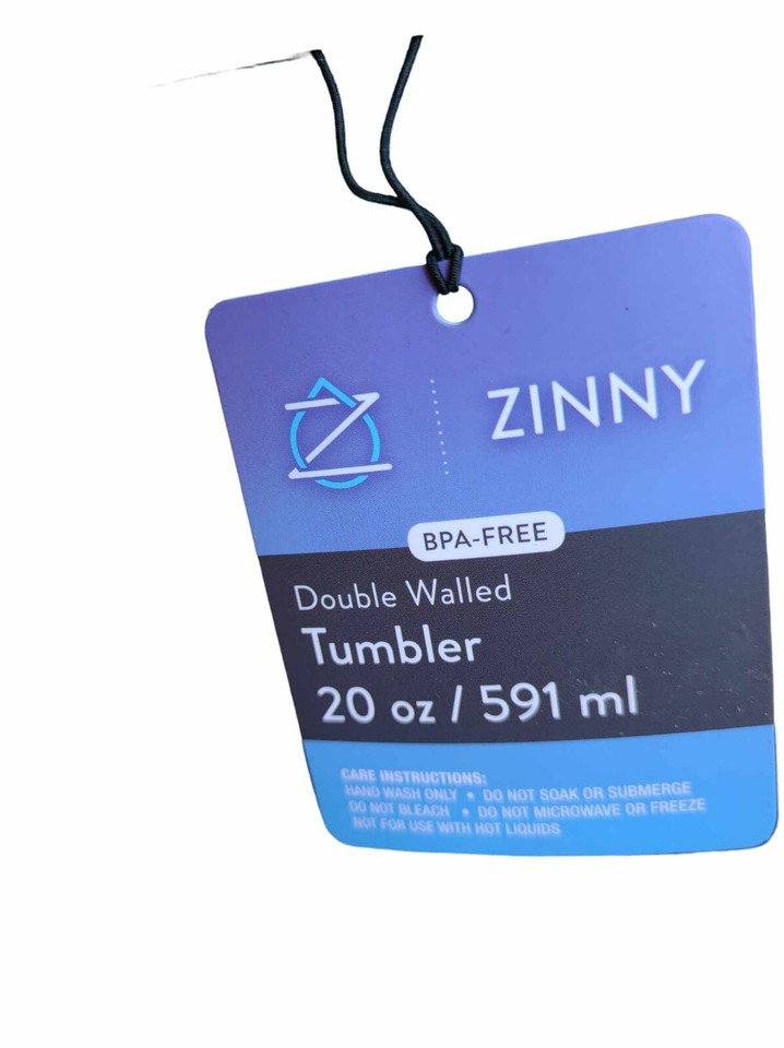 Zinny Insulated Assorted Colors Double Walled Tumbler 20 Oz. - New Grip ...