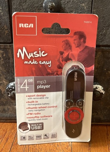 New RCA Music Made Easy 4GB Digital MP3 Player w/ FM Radio USB 2.0 ...