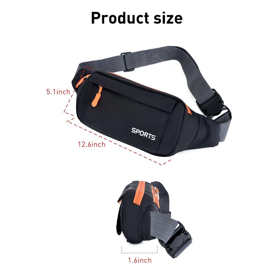 Sport Fanny Pack for Men WomenLarge Fanny PackCrossbody Waist Bag Pack ...