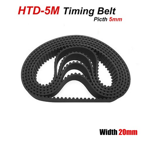 HTD 5M Timing Belt 5mm Pitch 20mm Wide - Select 175mm-3770mm for CNC ...