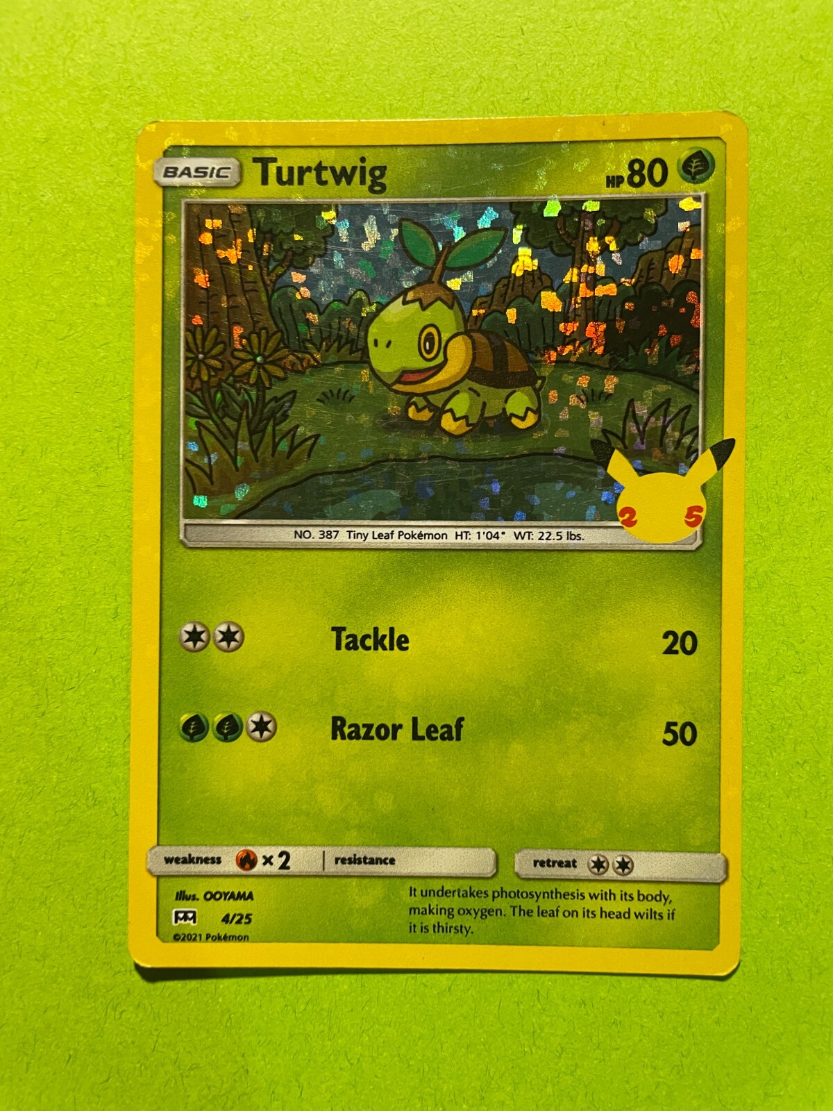 Pokemon - 25th Anniversary McDonald's Promo - Turtwig 4/25 HOLO | eBay ...