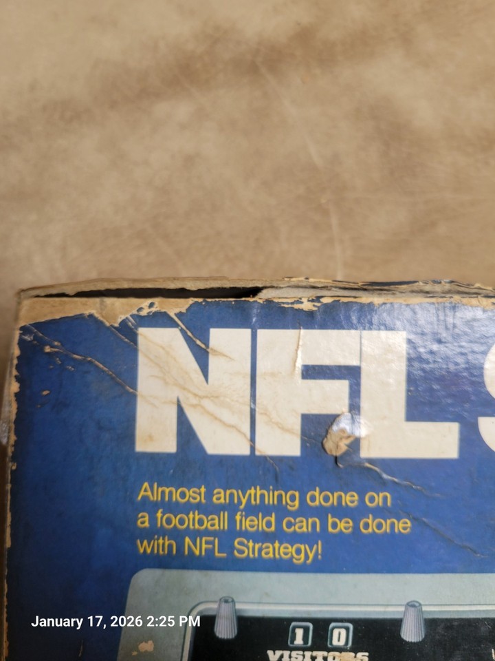 Vintage NFL Strategy Board Game Tudor Games Complete w Cards & Playbook ...