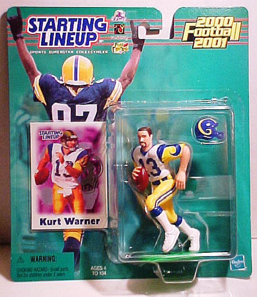 2000-2001 HASBRO STARTING LINEUP – KURT WARNER of the ST LOUIS RAMS ...