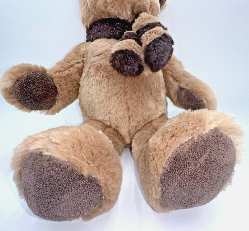 NAP Brookstone Bear Lovey 14" Plush Teddy Bear Scarf Toy Stuffed Animal ...