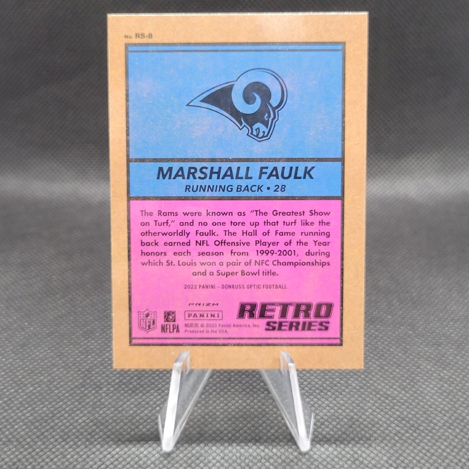 Marshall Faulk WHC445 2022 Donruss Optic Retro Series HOLO | eBay