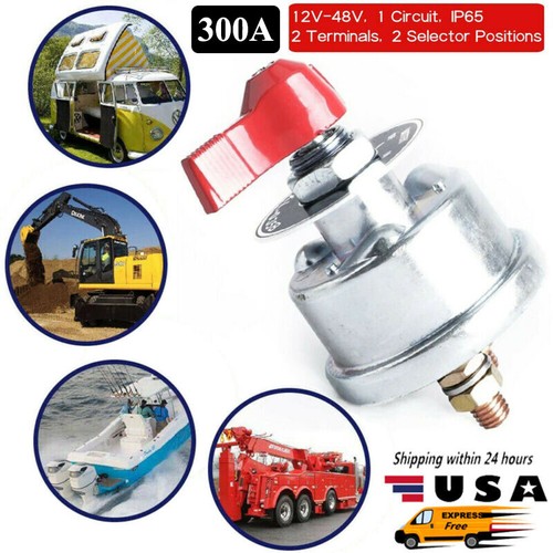 300A Heavy Duty Master Battery Disconnect Switch Kill Post Spst Kill ...