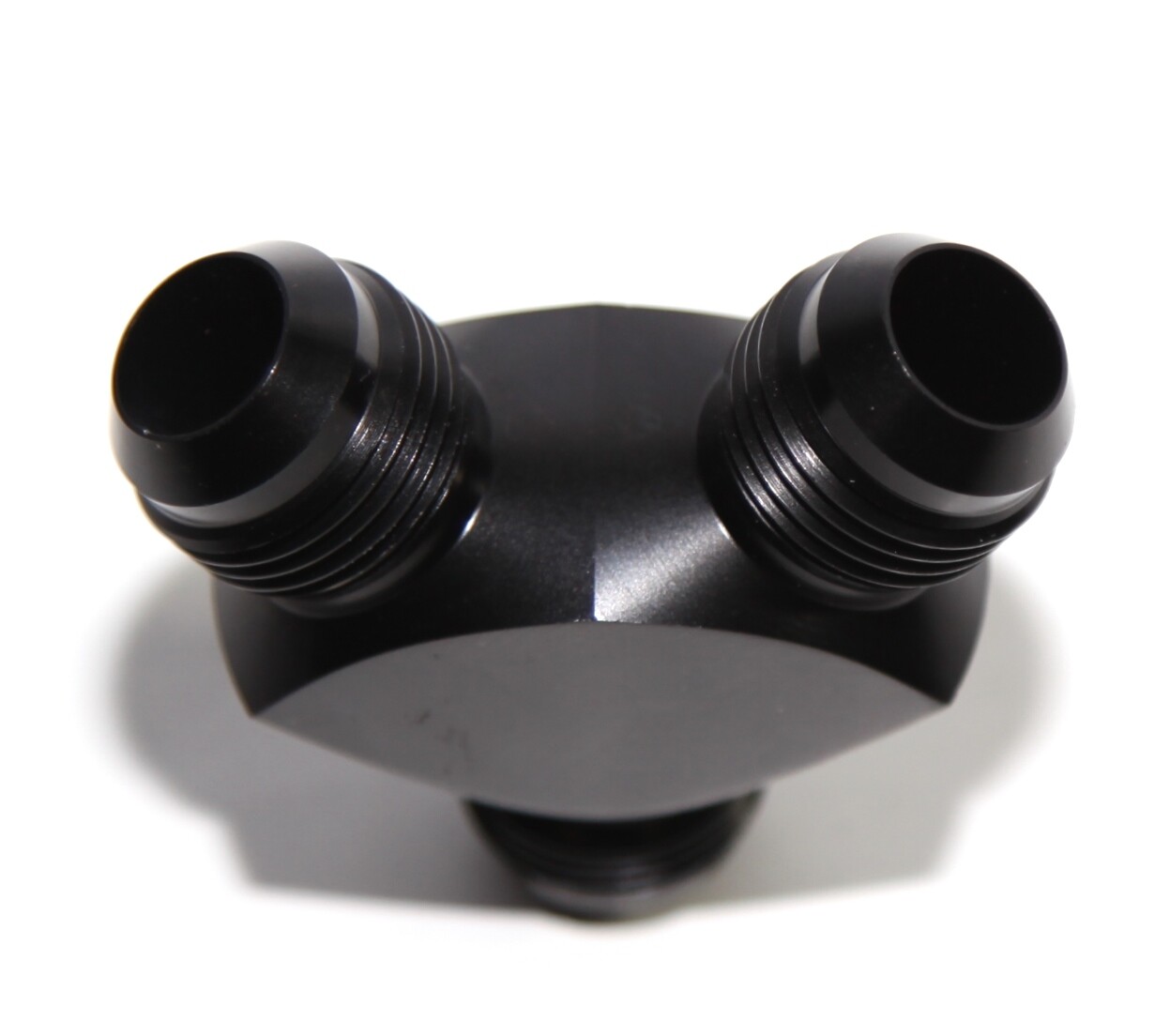 3-Way Y-Block Fitting Adapter AN10 10-AN Male to 2X AN10 10-AN Male ...