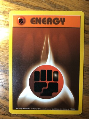 Pokémon TCG Fighting Energy Base Set 97/102 Regular Unlimited Common | eBay