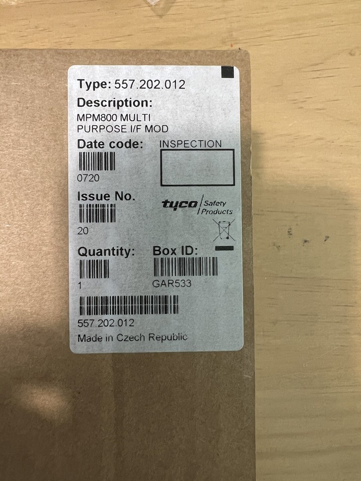 NEW Tyco MPM800 Multi Purpose Interface Module 557.202.012 Minerva ...