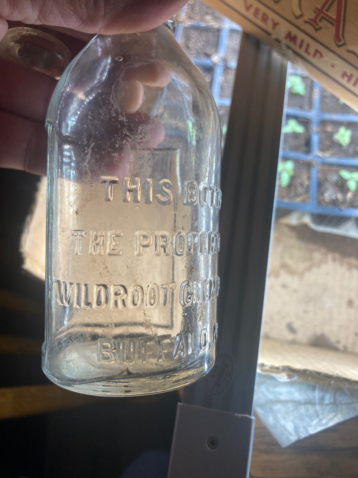 RARE Wildroot Chemical Co Buffalo NY Hair Tonic Barber Bottle W/Stopper ...
