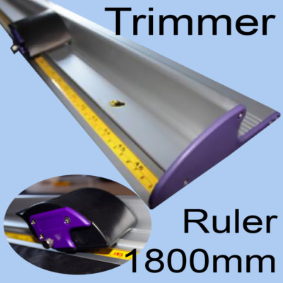 1800mm Sliding Corflute Board Cutting Ruler, Large Format Trimmer Ruler ...