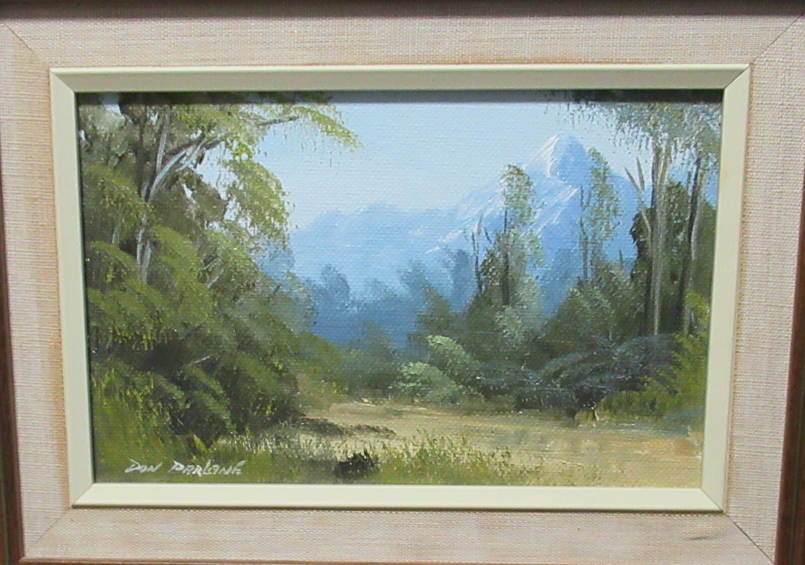 DONALD WILLIAM PARLANE WESTLAND BUSH WALK" NEW ZEALAND OIL ON BOARD ...