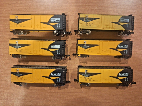 N Scale MIXED FREIGHT CAR LOT--(6) COMPLETE CARS READY FOR LAYOUT Item ...