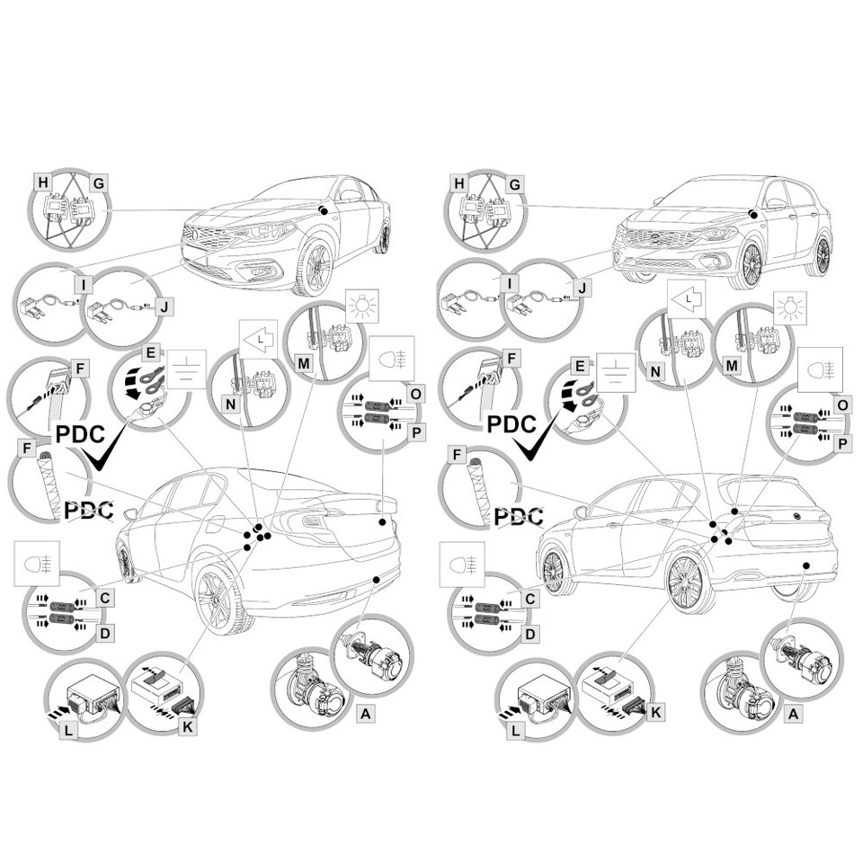 IMIOLA AHK für Fiat Tipo Fließheck ab 16 vert. abnehmbar + 7-pol BRINK ...