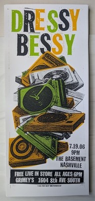 Dressy Bessy Grimey's 2006 Artist S/N Screen Print Concert Poster by ...